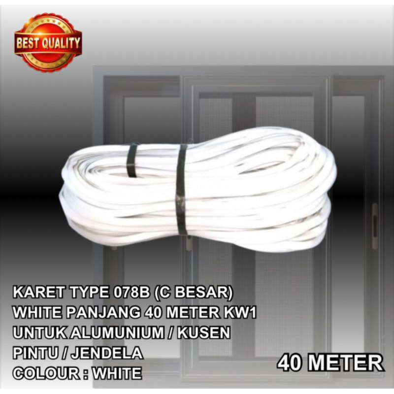 Jual Karet 078B /Karet C Besar/Kaca Mati/Kusen Aluminium Kualitas Super ...