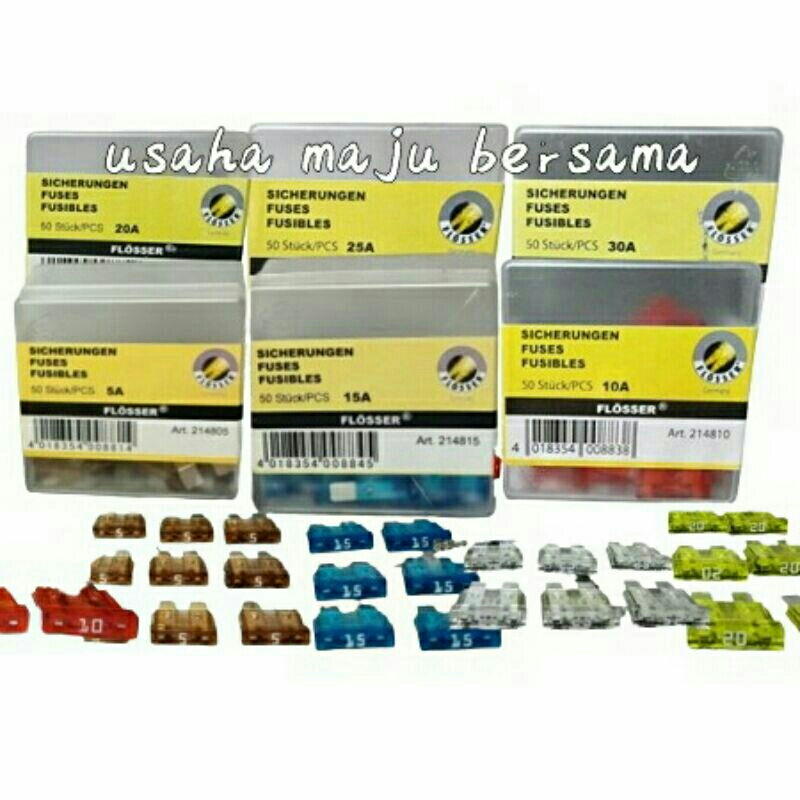 Jual (1Pcs) Sekring Sikring Mobil/Motor FLOSSER Original Tusuk Tancap ...