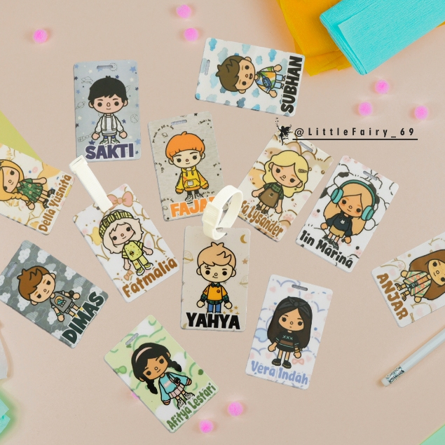 Jual Bagtag Card PVC custom / Bag tag Card / Nametag / Name tag ...
