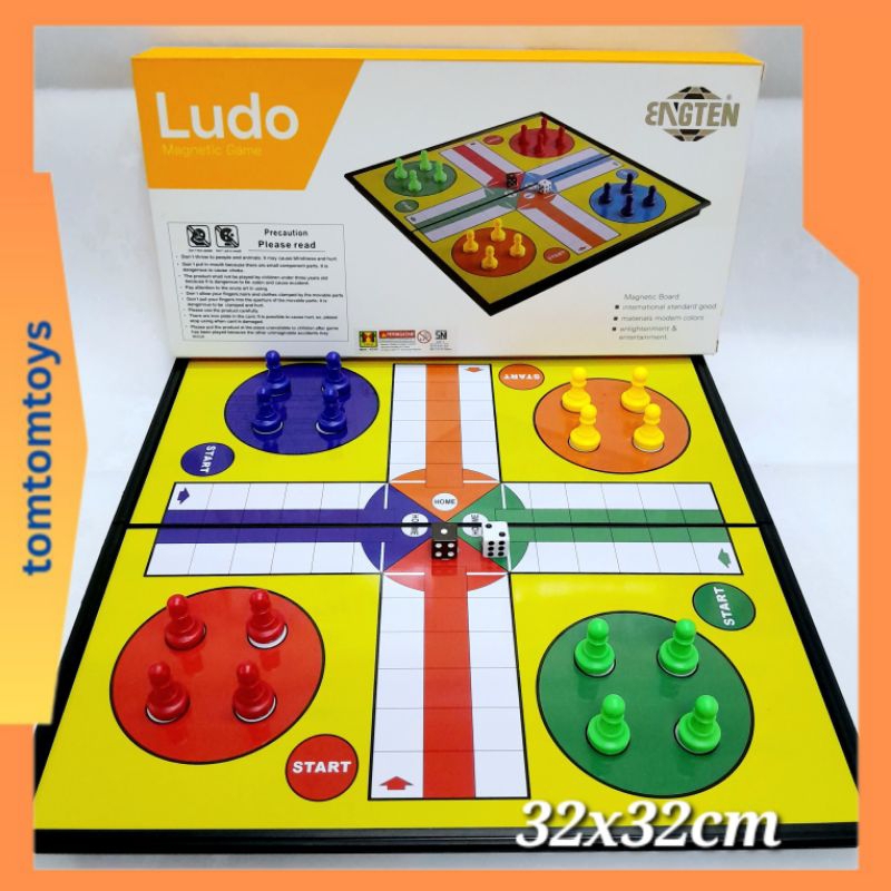 Jual LUDO Magnetic Board Game LARGE Ludo Papan Magnet BESAR | Shopee ...