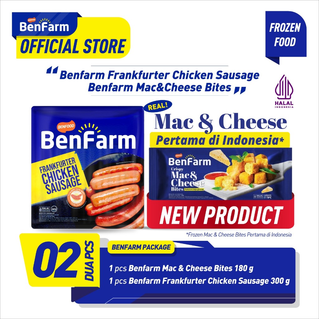 Jual Benfarm Frankfurter Chicken Sausage & Mac and Cheese Package ...