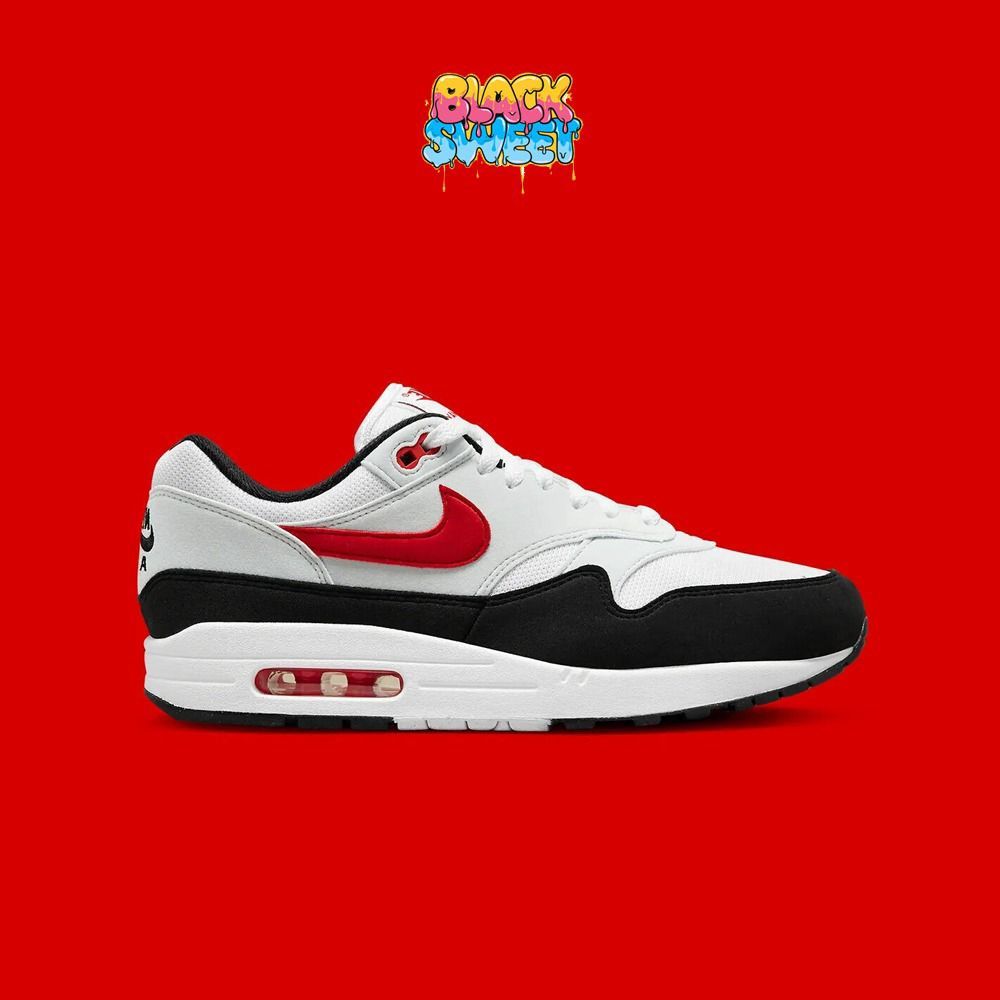 Jual SEPATU SNEAKERS PRIA NIKE AIR MAX 1 CHILI 2.0 WHITE BLACK ...