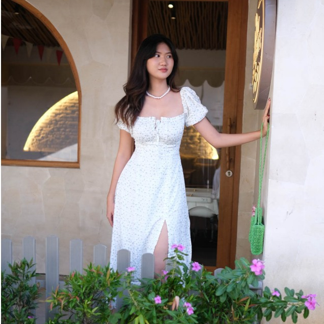 Jual LILY DRESS | Summer Dress Wanita / Woman Long Dress / Dress Bunga ...