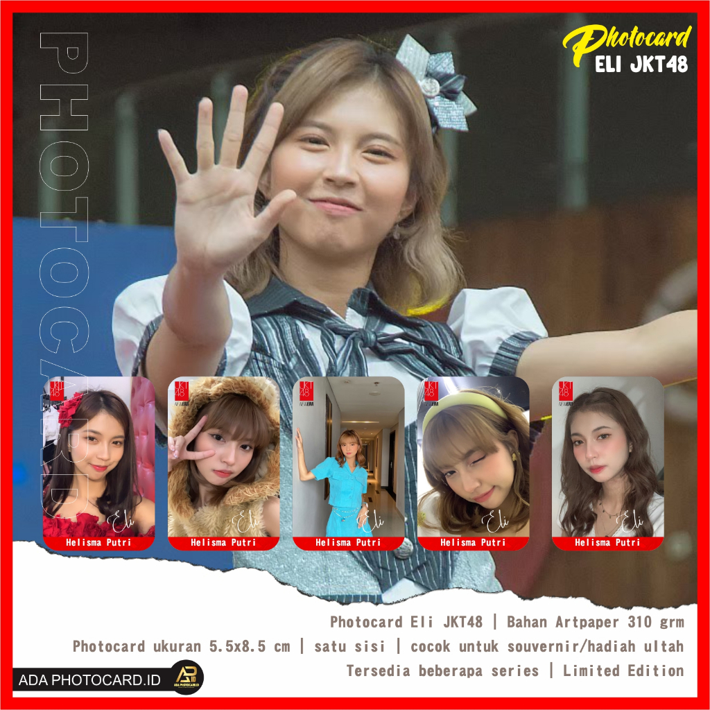 Jual Photocard Helisma Putri (Eli JKT48) isi 25 Pcs Premium Tebal ...