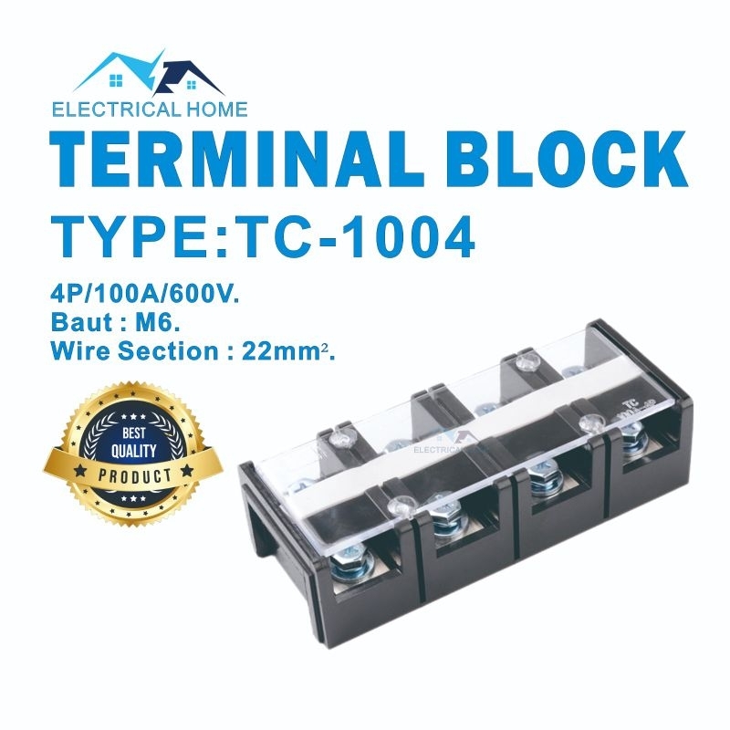 Jual TERMINAL BLOCK TC 1004 (100A 4Pole) | Shopee Indonesia