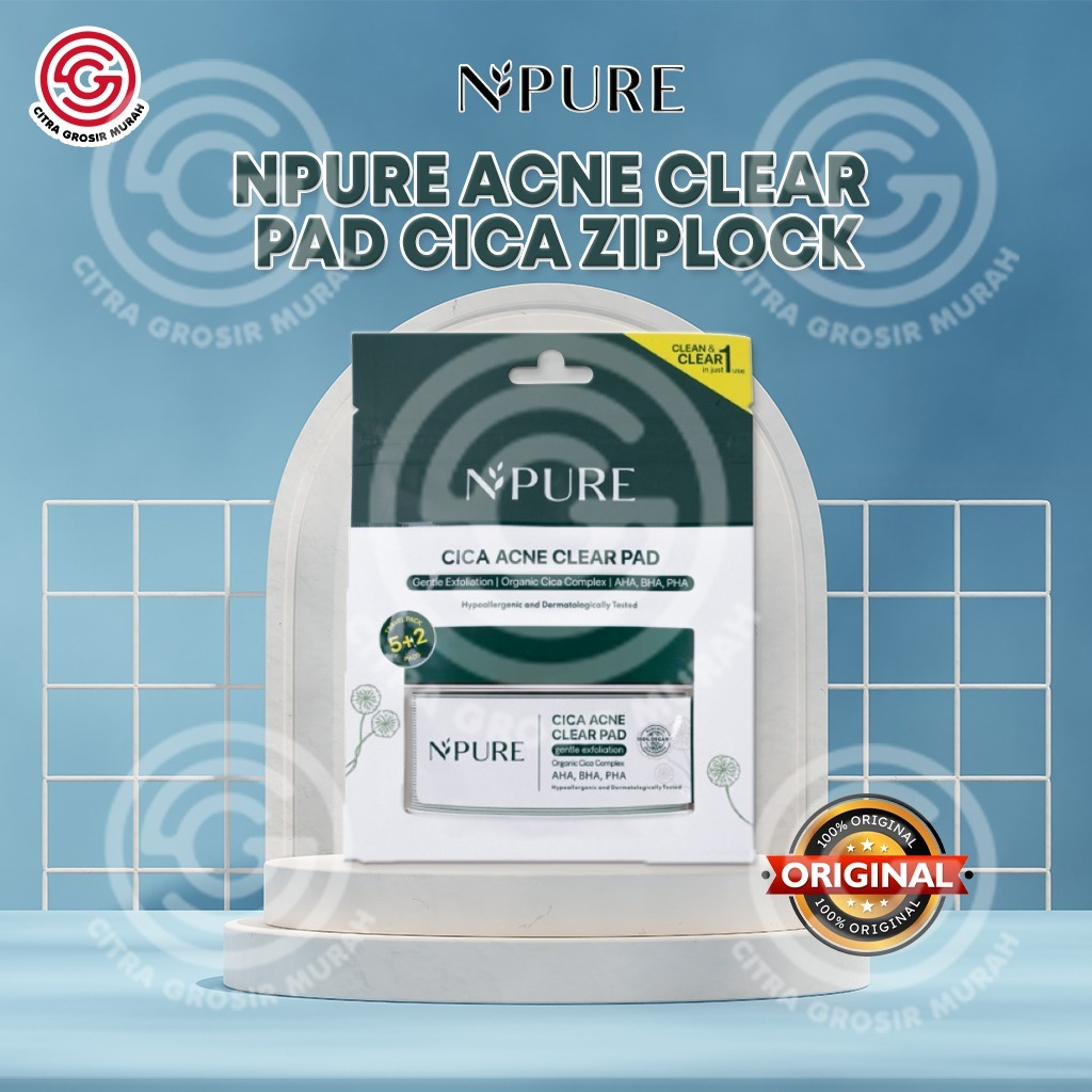 Jual NPURE Acne Clear Pad Cica Sachet || Npure ClearPad Ziplock ...
