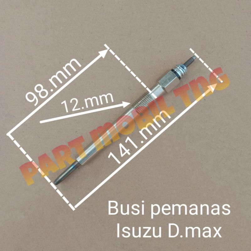 Jual Busi Pemanas Glow Plug Isuzu Traga/Dmax D Max 2.5 2500cc 4JA1 F ...