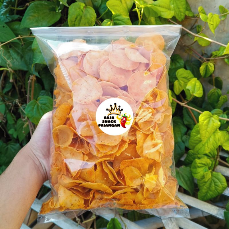Jual Moring Aril Garut Pedas Gurih Cemilan Cimol kering Pedas Gurih ...