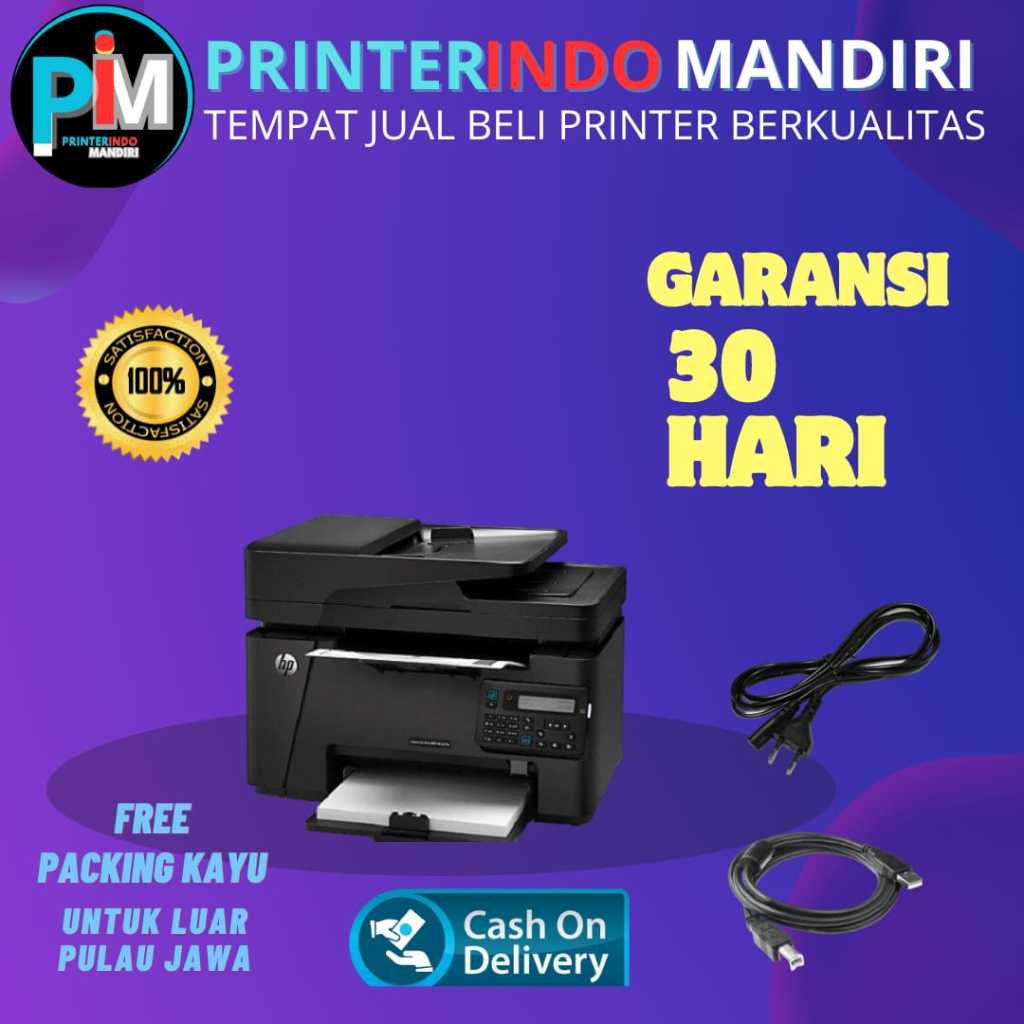 Jual Printer hp LaserJet M127fn printer photocopy f4 second hasil ...