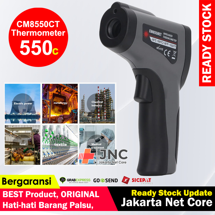 Jual Thermometer 550c IR Termogun 550 Celsius Cheerman CM8550CT ...