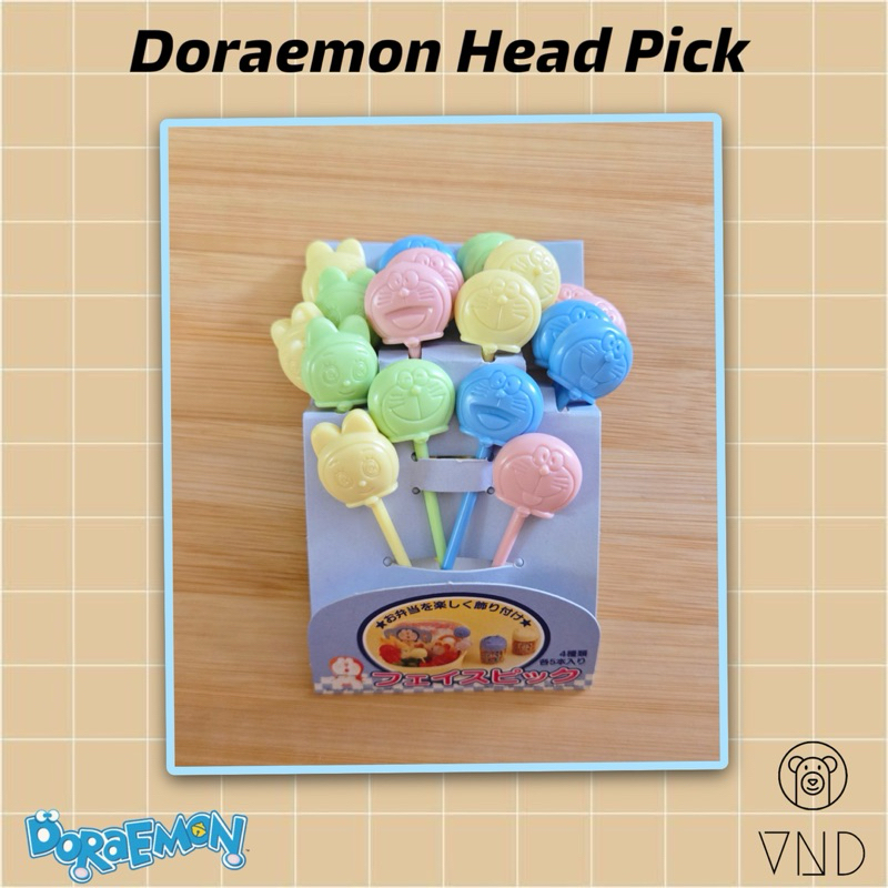 Jual Doraemon Head Picks Pastel Color ORI Japan (Rare)/ Hiasan Bekal ...