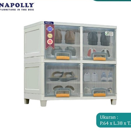 Jual NAPOLLY LOCKER BOX 2208 - LOCKER BOX 2 SUSUN 4 RUANG / BOX ...
