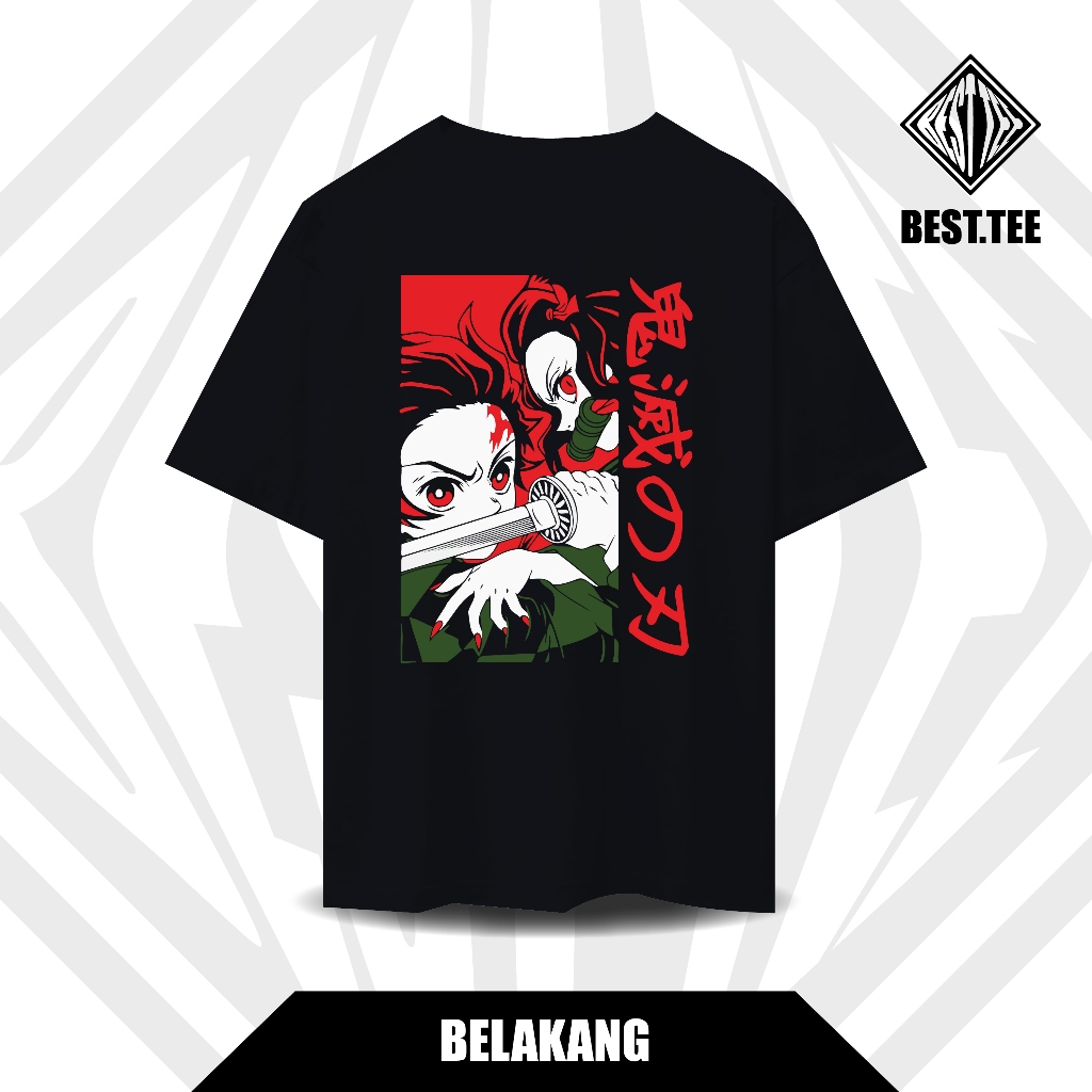 Jual Demon Slayer - Tanjiro x Nezuko - Kaos T-shirt Baju Distro Anime ...