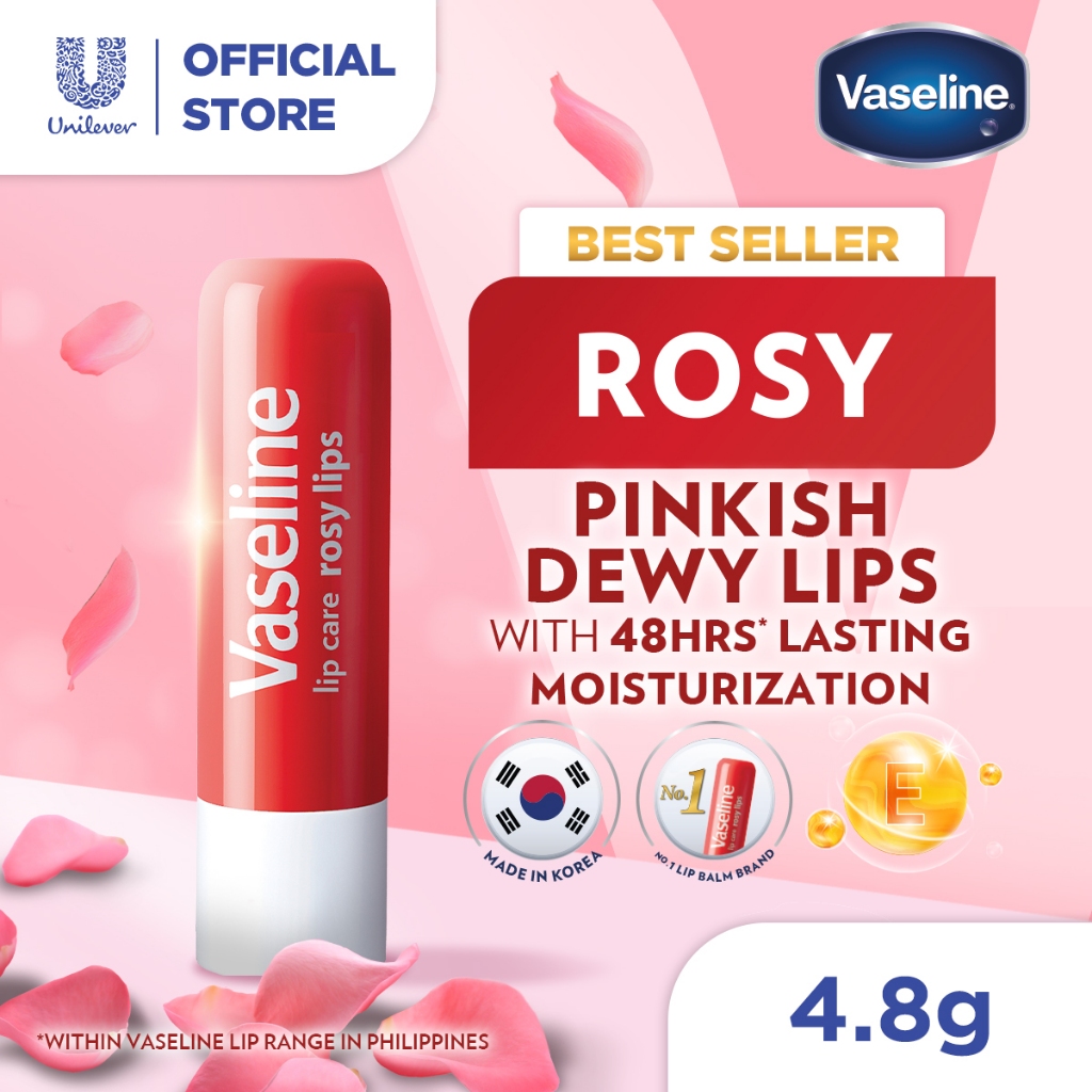 Jual Vaseline Lip Therapy Balm Stick Rosy Lips 4.8gr - Pelembab Bibir - Lip Balm | Shopee Indonesia
