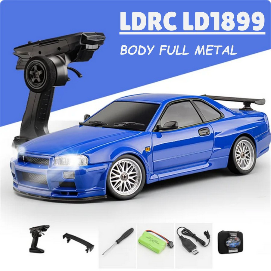 Jual LDRC Classic Mini RC Drift LD1802 RX7 RTR 1/18 2.4G 2WD 3CH ESP ...