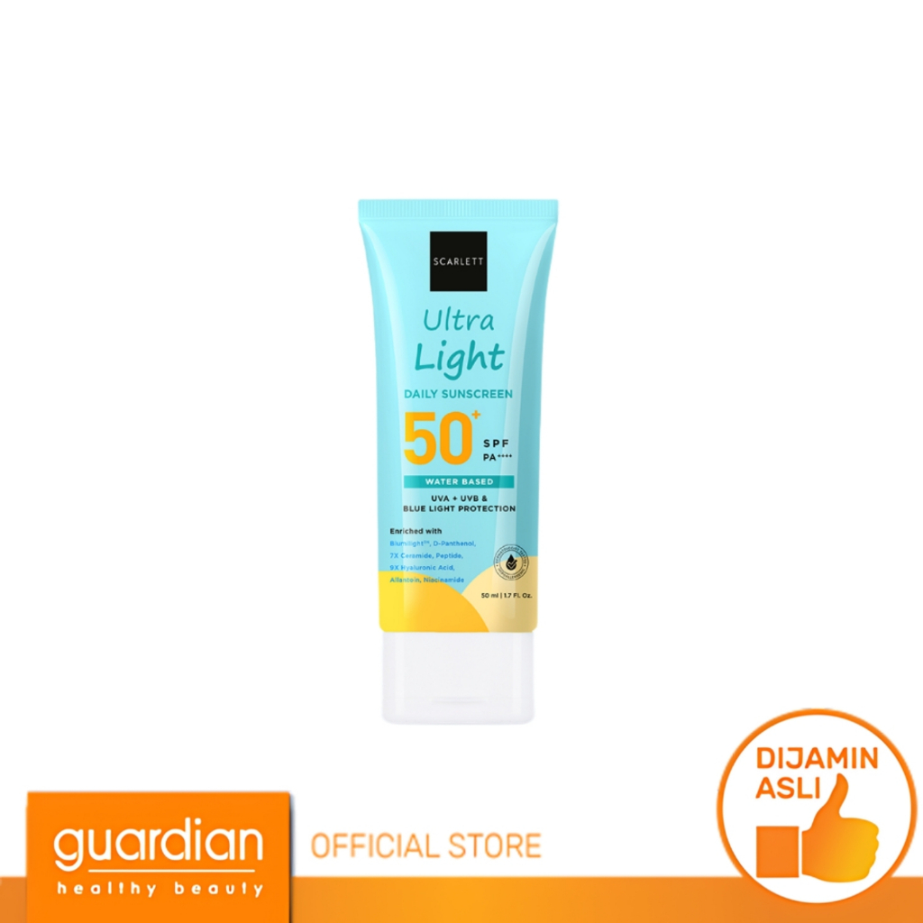 Jual Scarlett Whitening Ultra Light Daily Sunscreen SPF 50+ PA++++ 50Ml | Shopee Indonesia