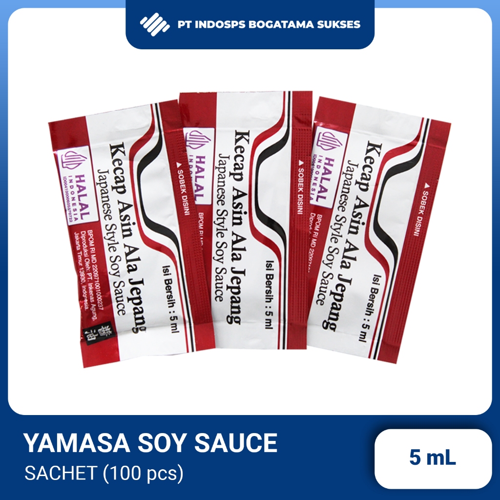 Jual Yamasa Brewed Soy Sauce Sachet | Yamasa Koikuchi Shoyu Sachet 100 pcs | Shopee Indonesia
