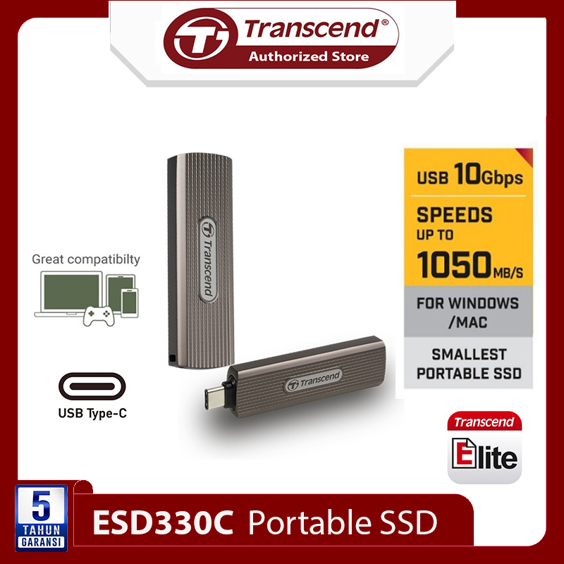 Jual Transcend ESD330C 512GB - SSD Portable USB-C | Shopee Indonesia