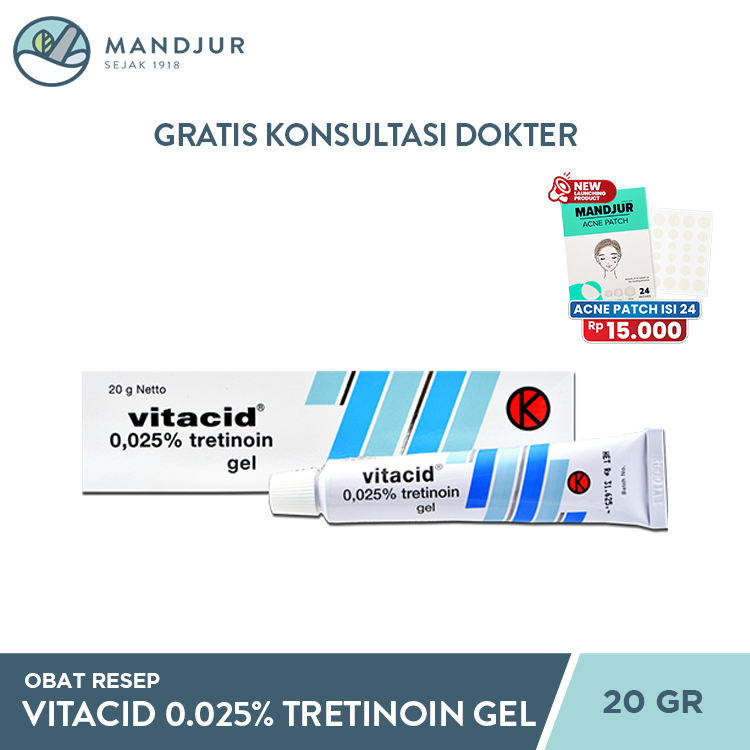 Jual Vitacid 0.025% Gel 20 g | Shopee Indonesia