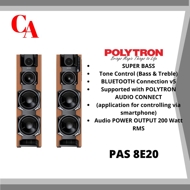Jual POLYTRON speaker aktif Bluetooth karaoke 8” PAS 8E20 | Shopee ...