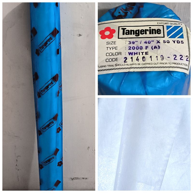 Jual Kain Kapas Tipis Lem/Vislin 2000F Merk Tangerine per meter ...