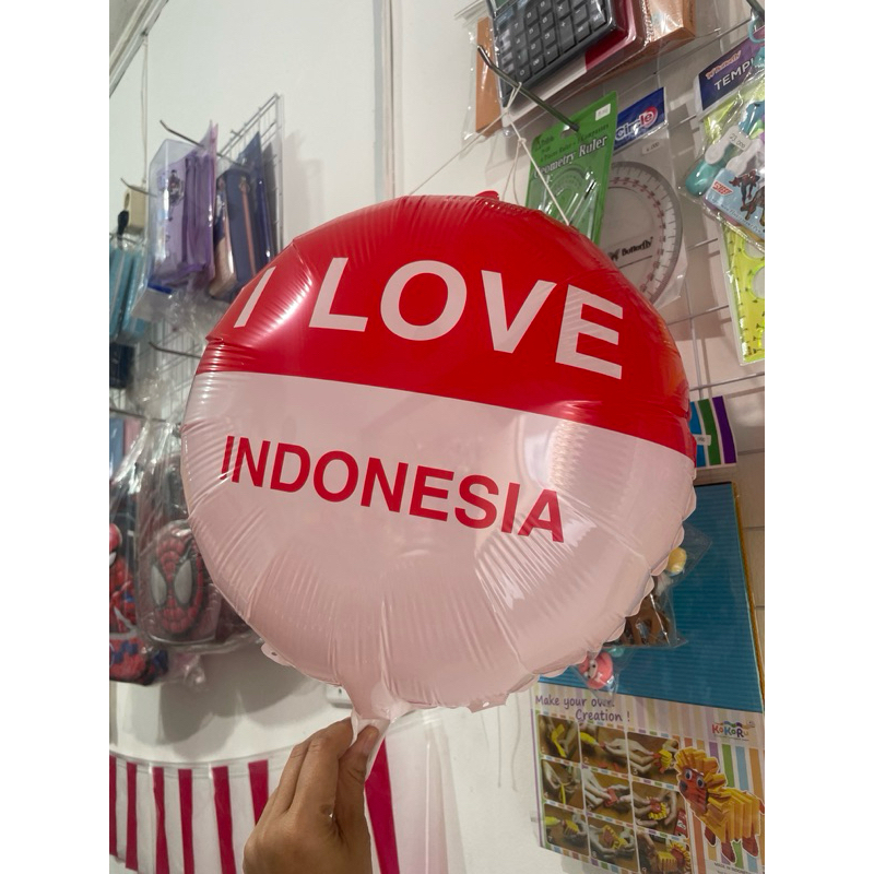 Jual Balon I love Indonesia | Shopee Indonesia