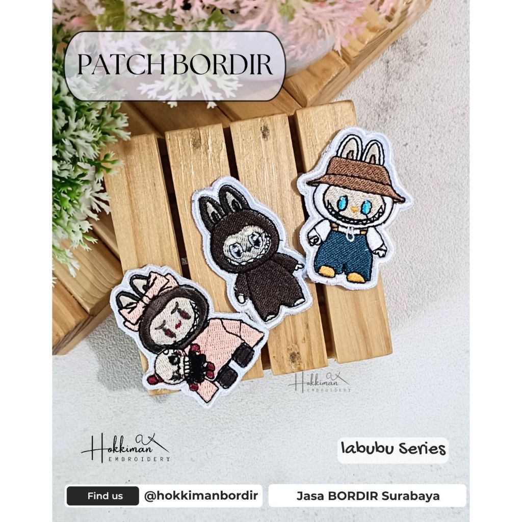 Jual Iron On Patch Bordir Series Labubu | Shopee Indonesia