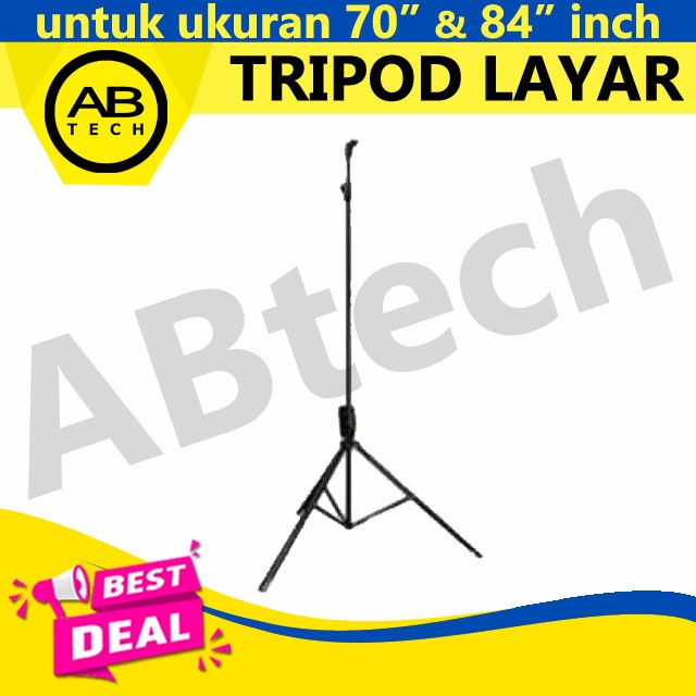 Jual Tiang Tripod Layar Screen Projector 70" dan 84" | Shopee Indonesia