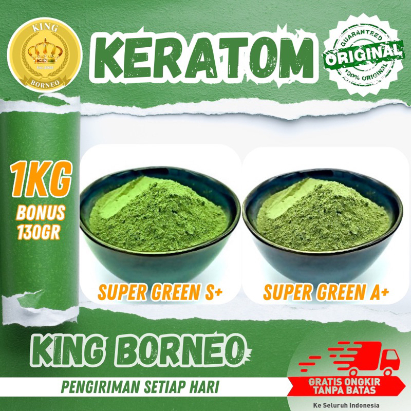 Jual KING BORNEO - 1Kg BUBUK PURLI DAUN PURI ORIJINAL KALIMANTAN NANO ...