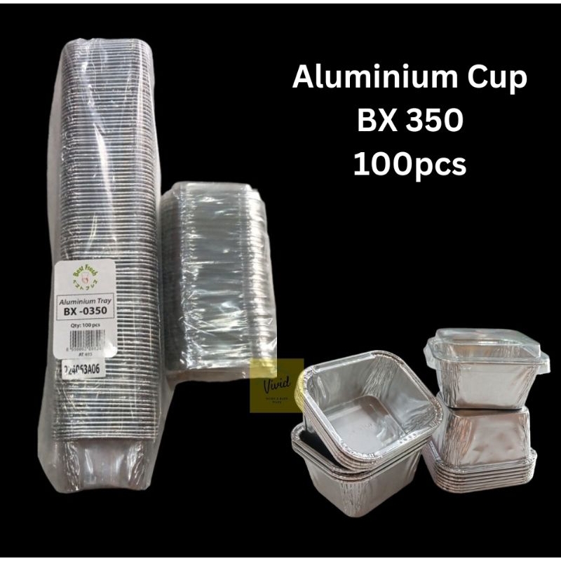 Jual Aluminium Foil Wadah Kontainer BX 0350 - Tipe BX-0350 isi (100 pcs ...