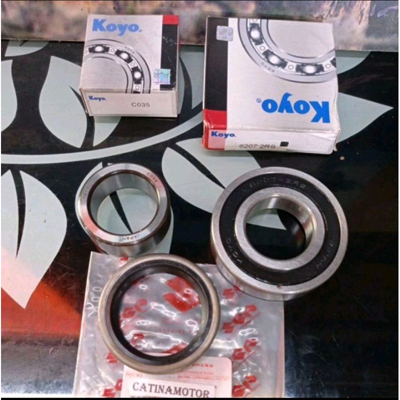 Jual BEARING SET+SEAL RODA BELAKANG CARRY ST100(1 SET 1 RODA) | Shopee Indonesia