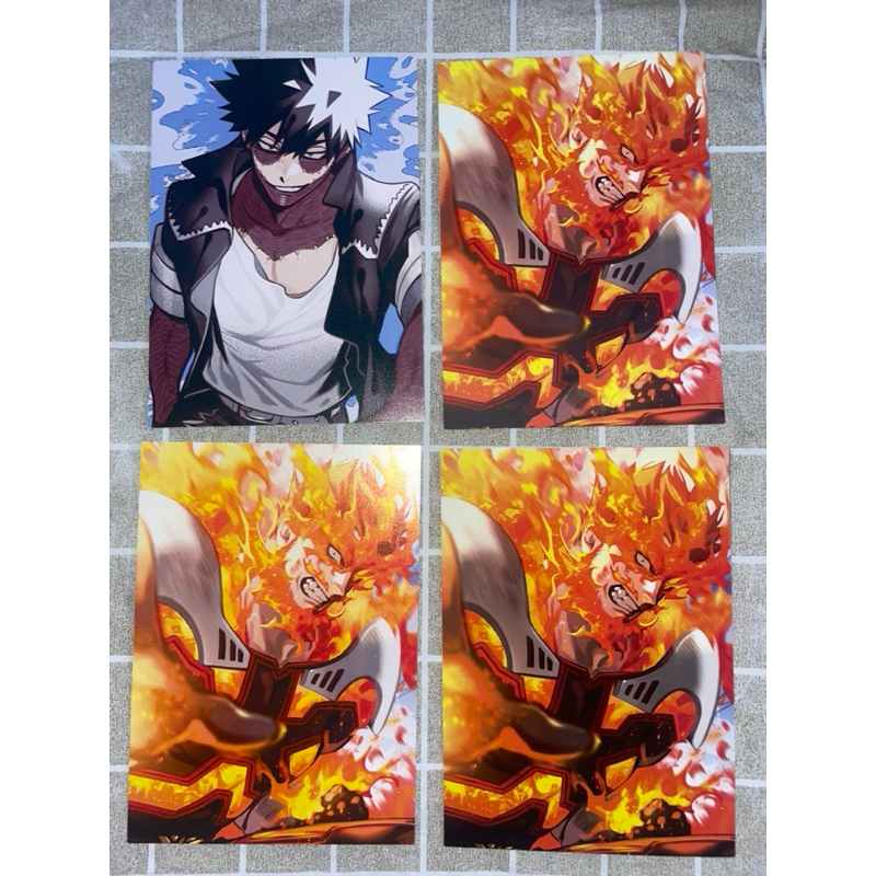 Jual postcard my boku no hero academia dabi touya todoroki endeavor ...