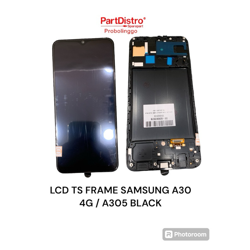 Jual LCD TS PLUS OLED SAMSUNG A30 / A305 OLED BLACK | Shopee Indonesia
