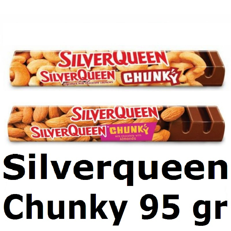 Jual SilverQueen Chunky 85 gr - Coklat Silver Queen Chunky Bar 85 gr | Shopee Indonesia