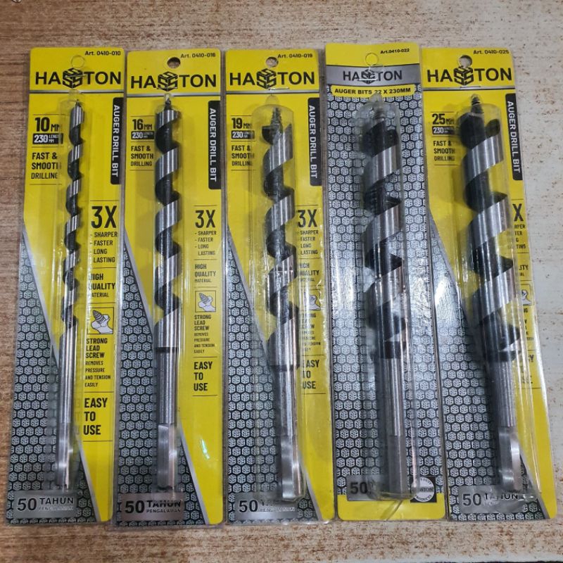 Jual MATA BOR AUGER BIT HASSTON | AUGER DRILL BIT | Shopee Indonesia
