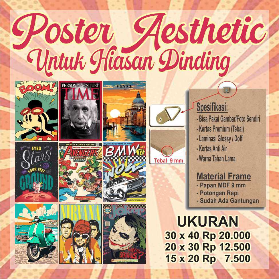 Jual Hiasan Dinding Poster Kata-Kata Motivasi / Quotes Sudah Dibingkai ...