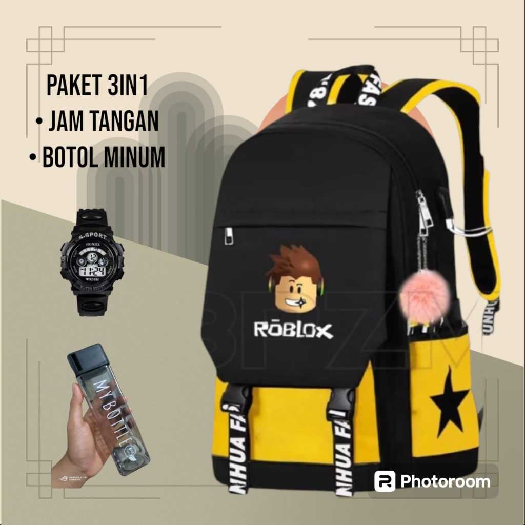 Jual Ransel Anak Gaming ROBLOX Tas Ransel Anak Sekolah TK SD Tas Anak ...