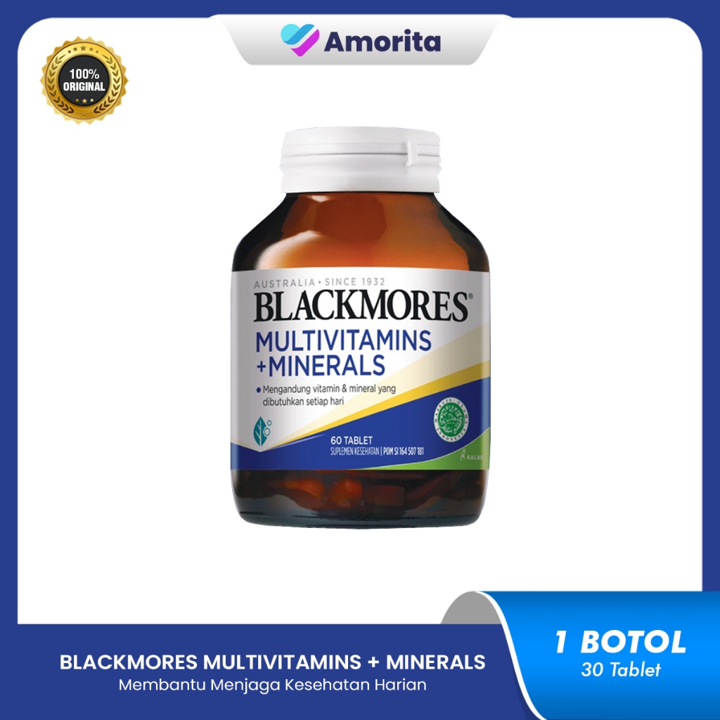 Jual Blackmores Multivitamins Plus Minerals 30 Tablet - Suplemen Vitamin Dan Mineral Harian ...
