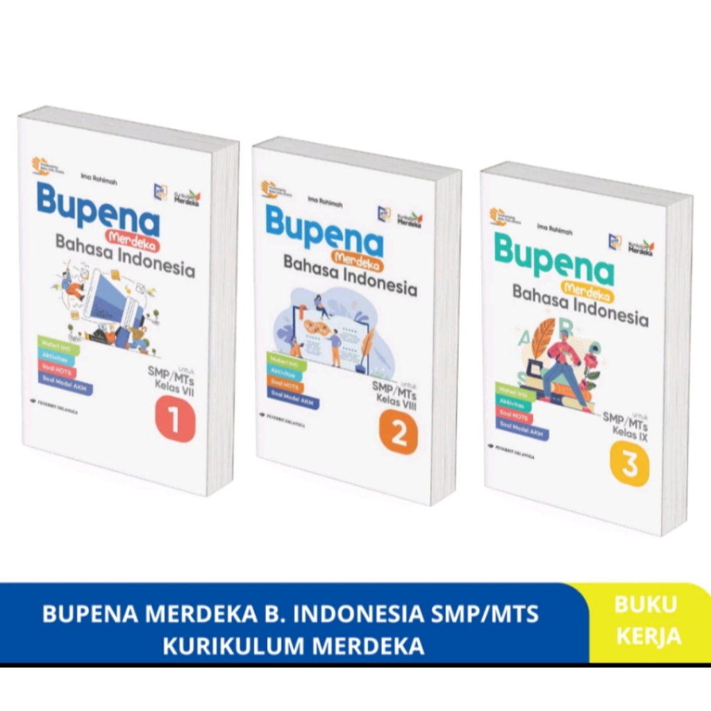 Jual ORI harga satuan buku teks BUPENA bahasa Indonesia kurikulum merdeka untuk SMP/Mts kelas 7 ...