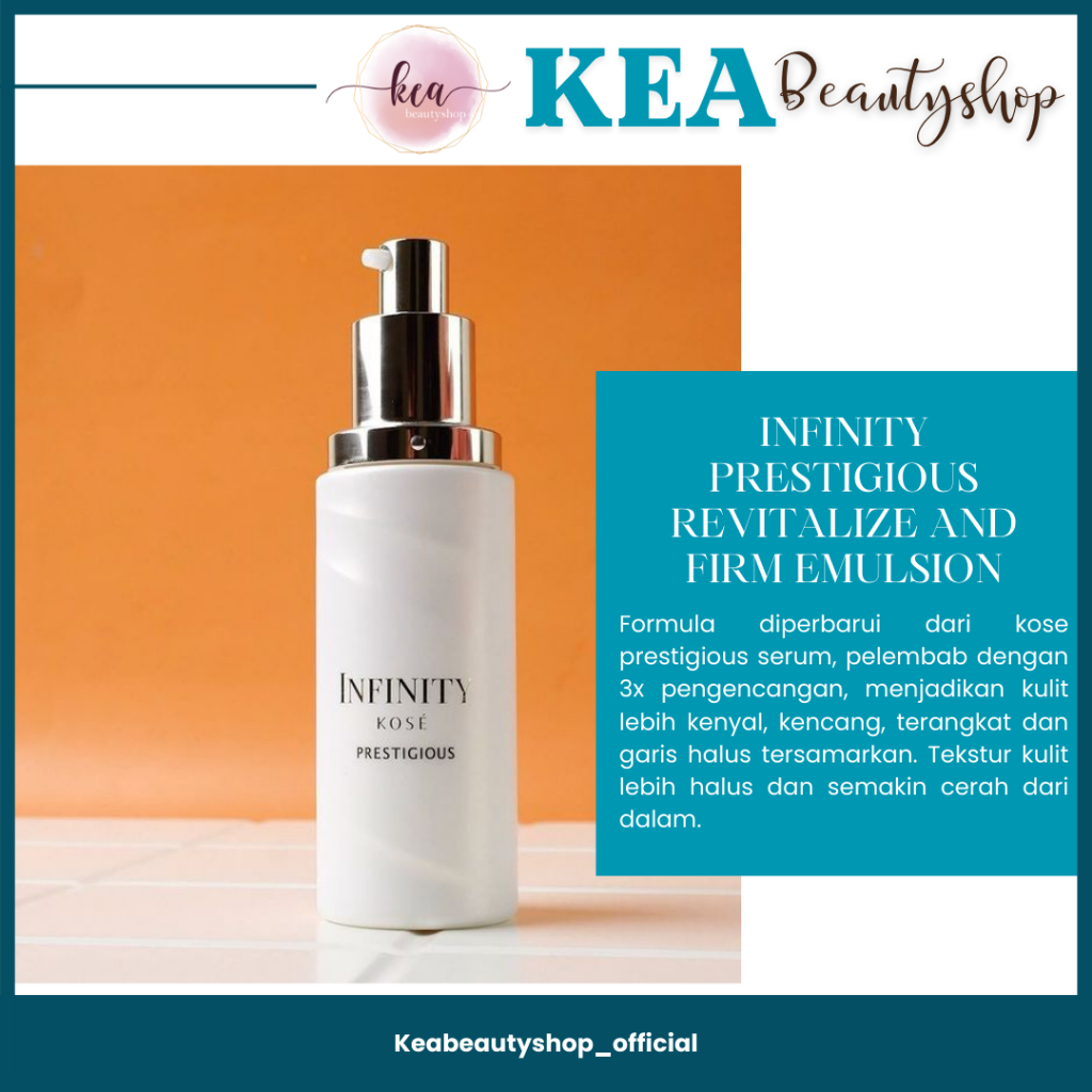 Jual KOSE INFINITY PRESTIGIOUS REVITALIZE AND FIRM EMULSION 120ML | Shopee Indonesia
