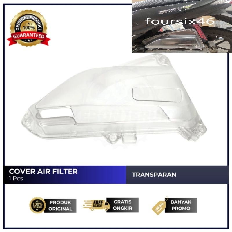 Jual tutup filter hawa transparan bening Ryben beat deluxe Genio ...