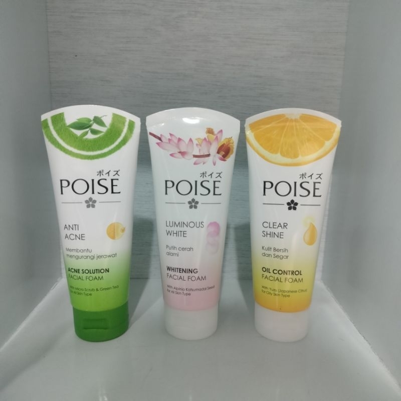 Jual poise facial foam anti acne 100G Original | Shopee Indonesia