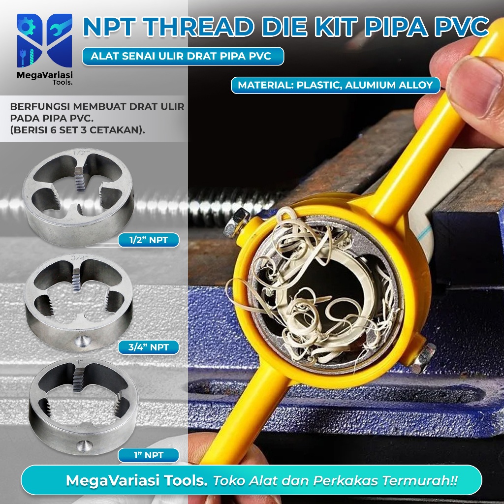 Jual Alat pembuat cetakan ulir pipa plastik, kit pembuatan ulir pipa ...