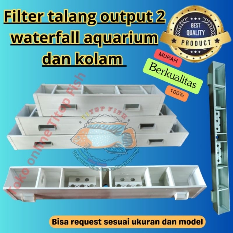 Jual Filter talang pvc aquarium dan kolam 2 air terjun | Shopee Indonesia