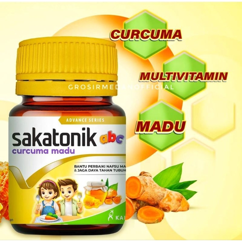 Jual SAKATONIK ABC CURCUMA MADU TABLET HISAP - MENINGKATKAN NAFSU MAKAN ...