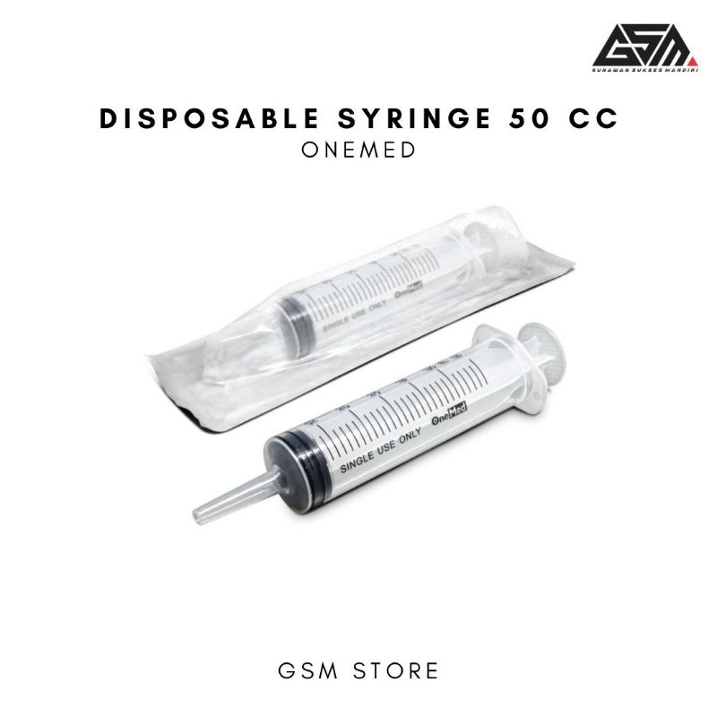 Jual Feeding Syringe 50cc Catheter Tip Onemed | Shopee Indonesia