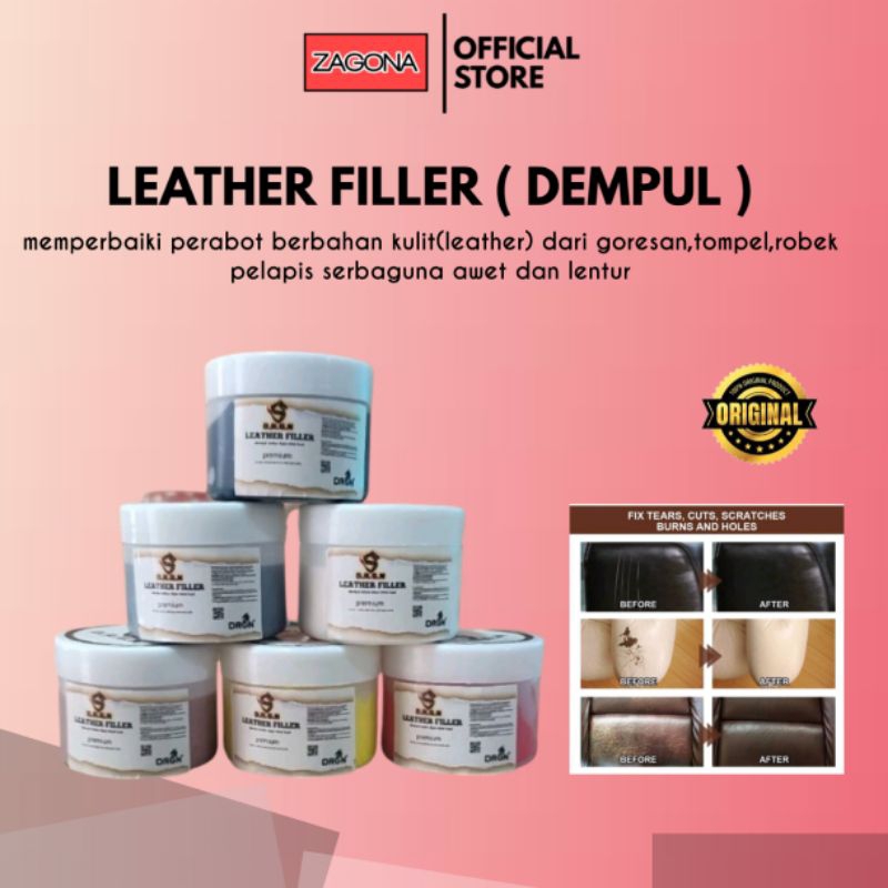 Jual Leather Filler Dempul Sepatu Tas Sofa Bahan Kulit dan Sintetis ...