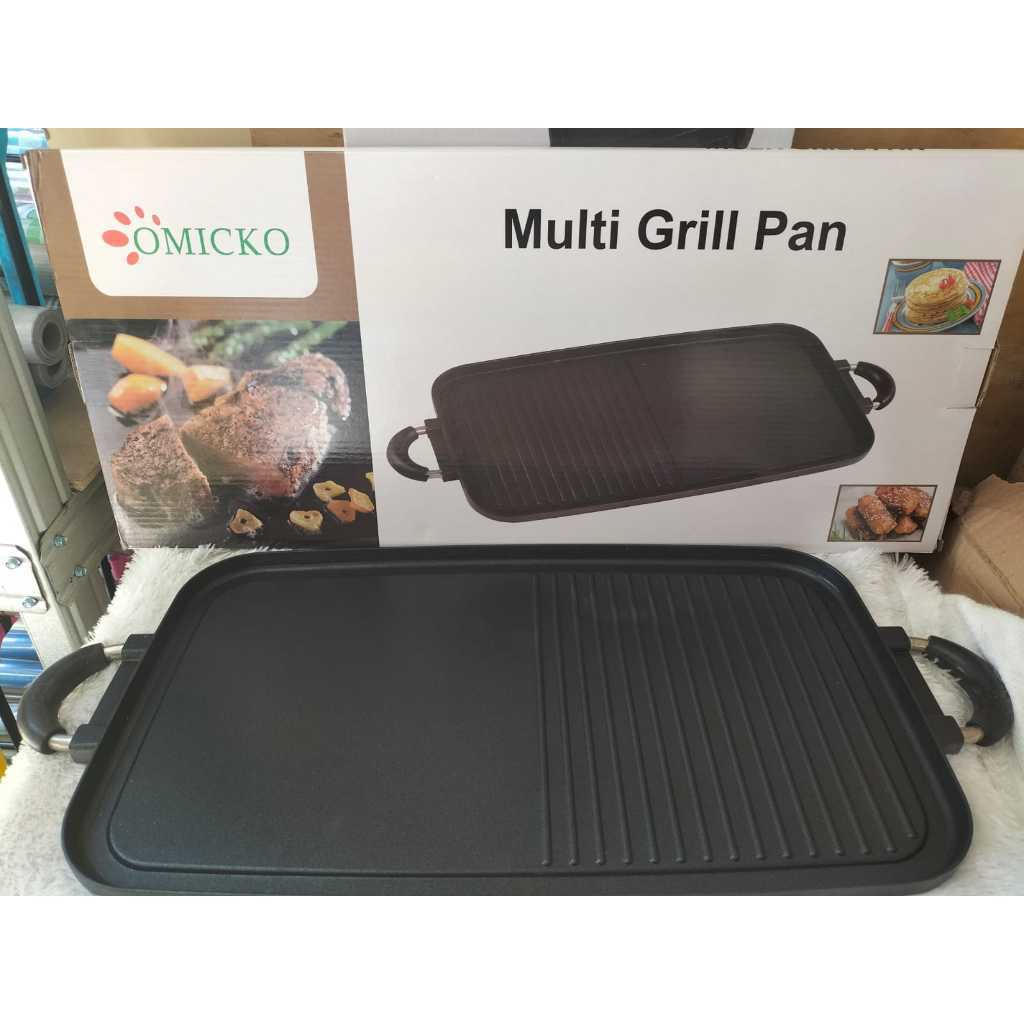 Jual Grill Pan Anti Lengket Kotak Panggangan Daging Premium Multi grill ...