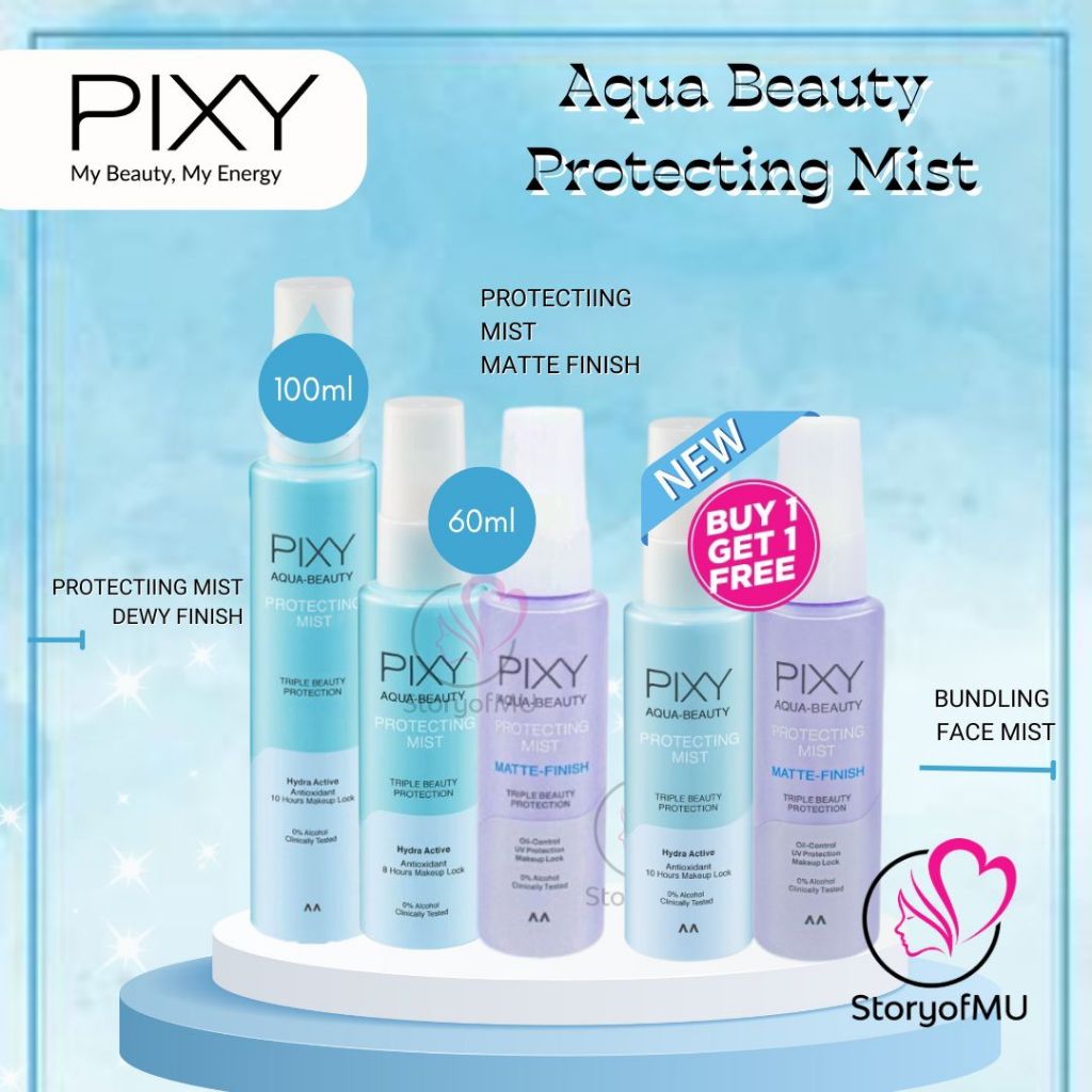 Jual [NEW] PIXY Aqua Beauty Protecting Mist Spray Matte Finish 60ml ...