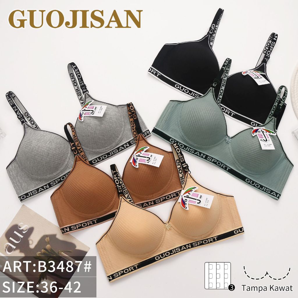 Jual 2PCS BRA Bh wanita sport busa standar halus nyaman dipakai sehari ...